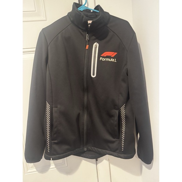 Jackets & Coats | Formula 1 F1 Black Soft Shell Jacket Size L Mens ...